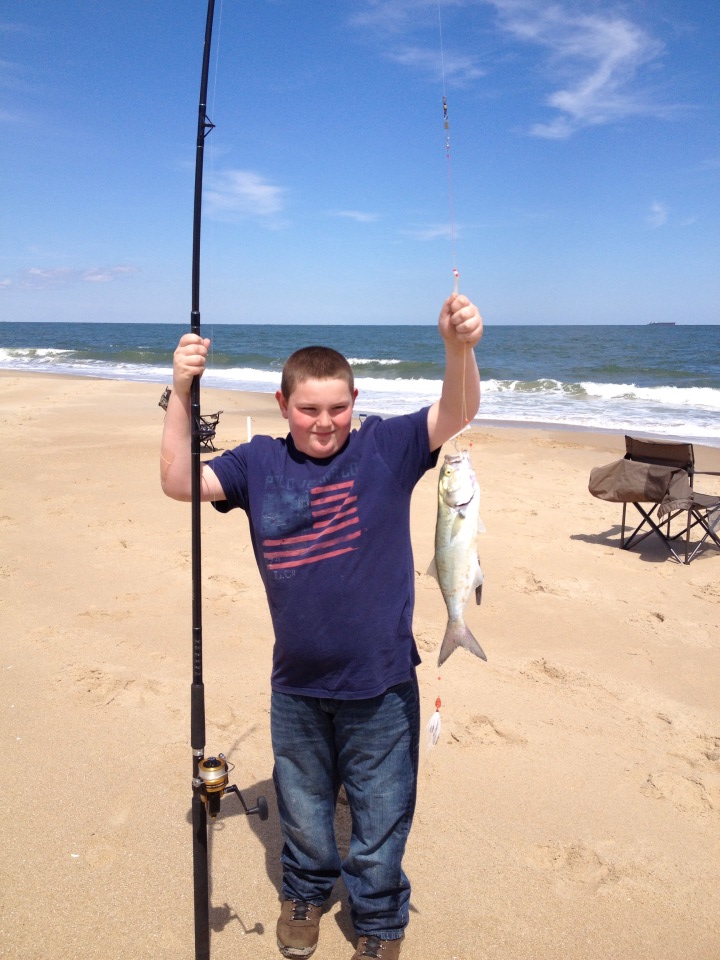 Windy in the surf today in Delaware - delaware-surf-fishing.com