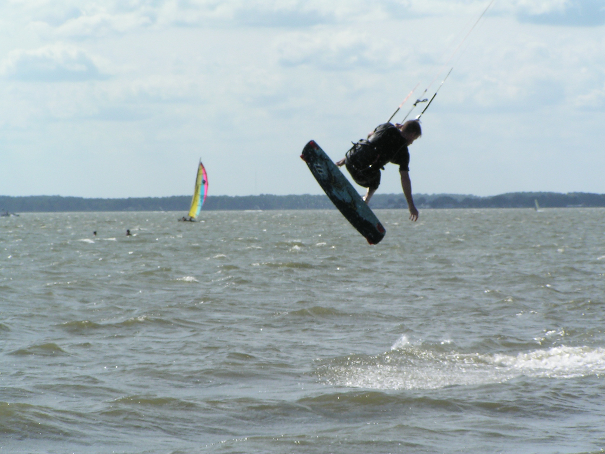 Spring winds bring Kiteboarders
