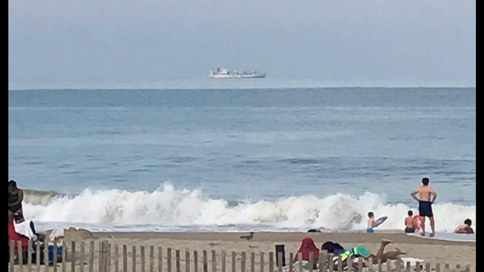 Angela Wolhar's photo of a"flying" ship in Rehoboth Beach - delaware ...