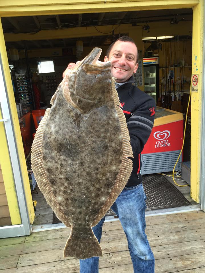 27 3/4inch flounder caught by Anatoli at the sea wall in Ocean City ...