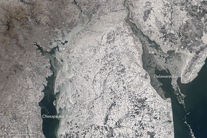 ice on bay earth observatory - delaware-surf-fishing.com