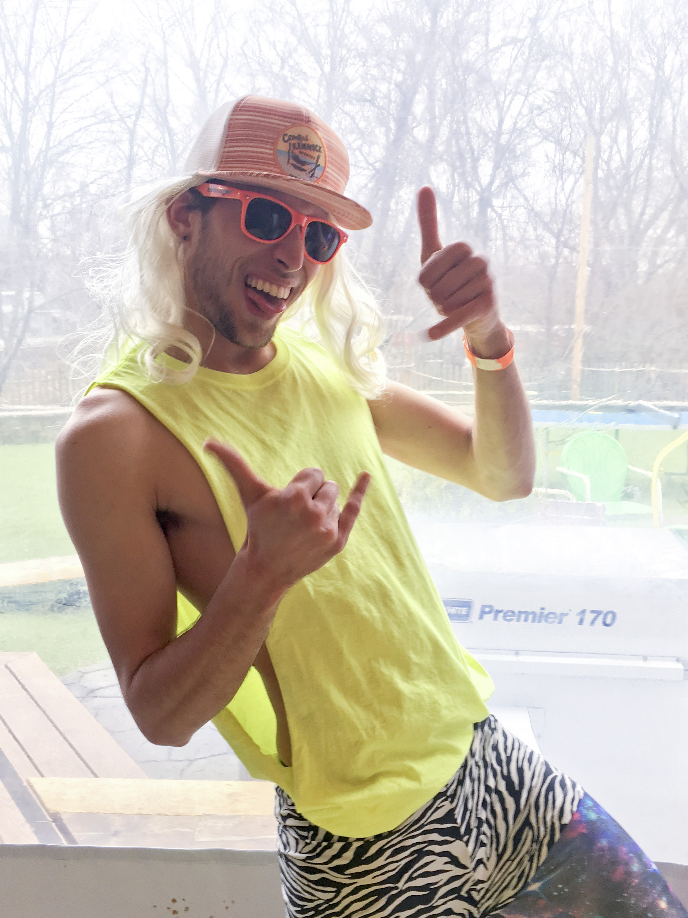 Jay Jolly served up Crooked Hammock brews in his ‘80s attire at the ...
