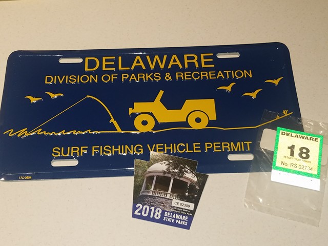 The new Delaware State Parks Surf Fishing Tags and annual park pass ...