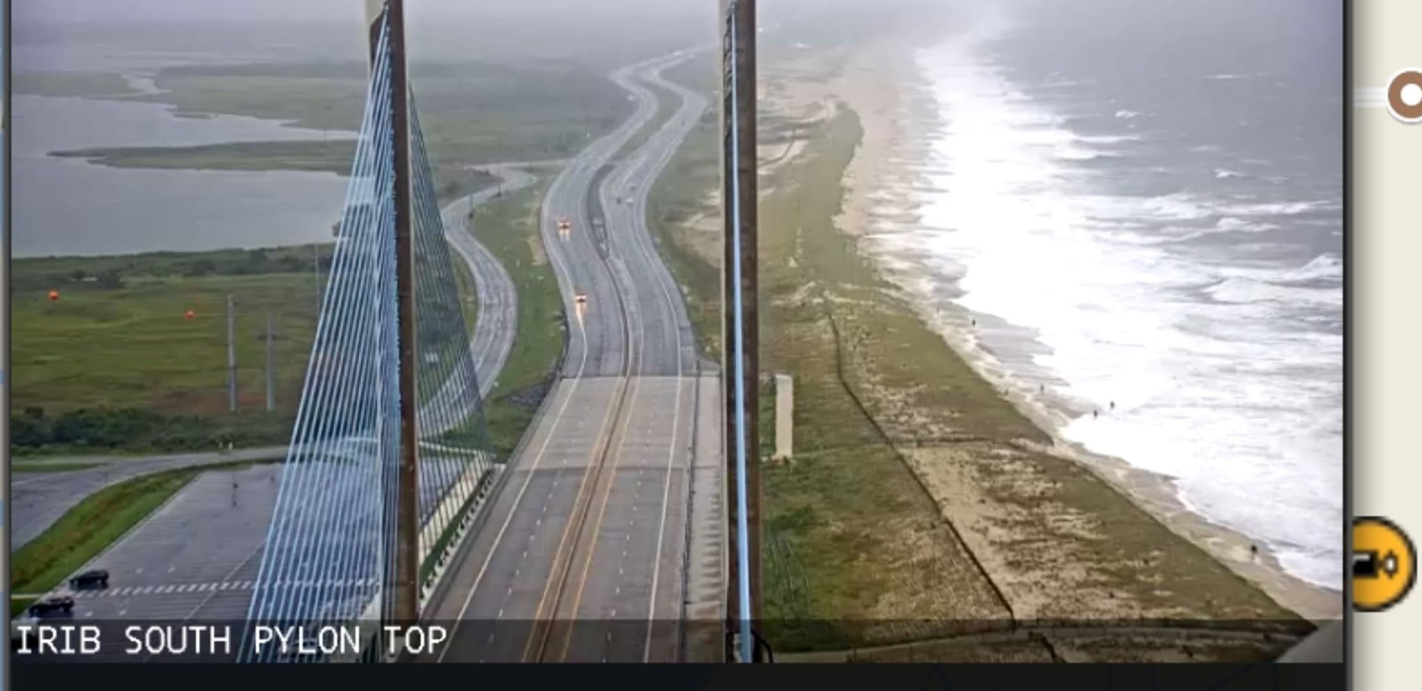 DSSP from the north pylon DELdot Camera - delaware-surf-fishing.com