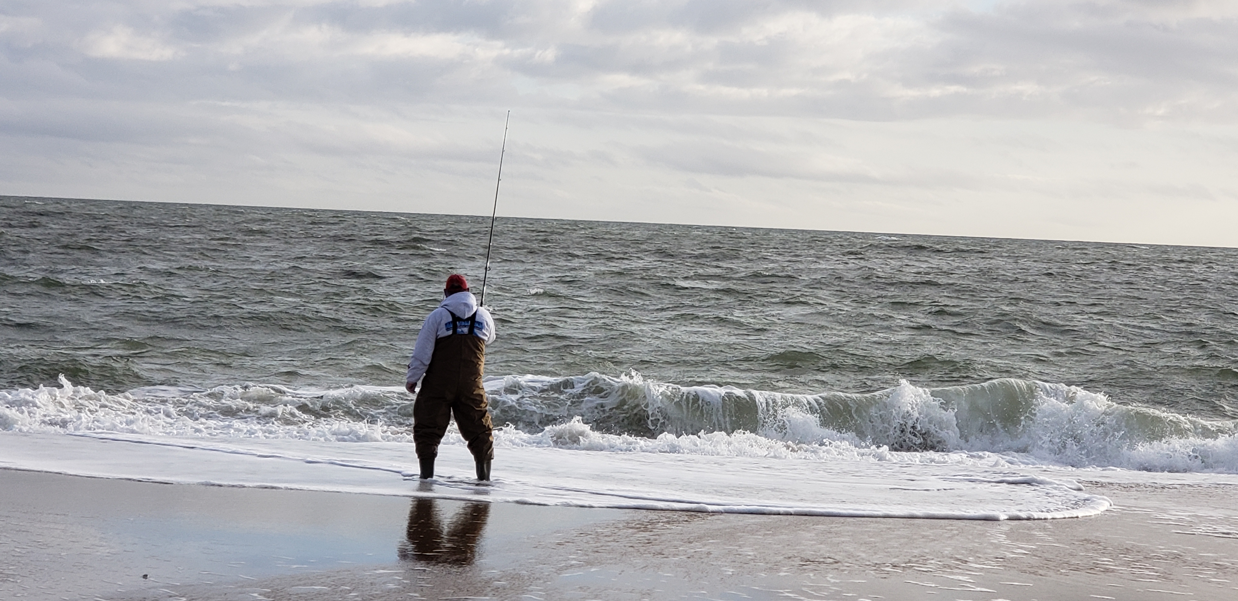 Fishing the heavy surf holding your rod all the time - delaware-surf ...