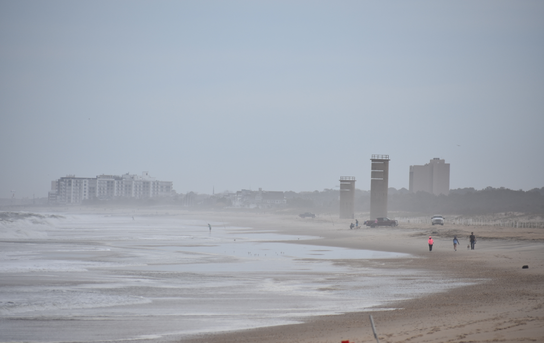 Looking at the surf towards Herring Point Yesterday the beach is very ...