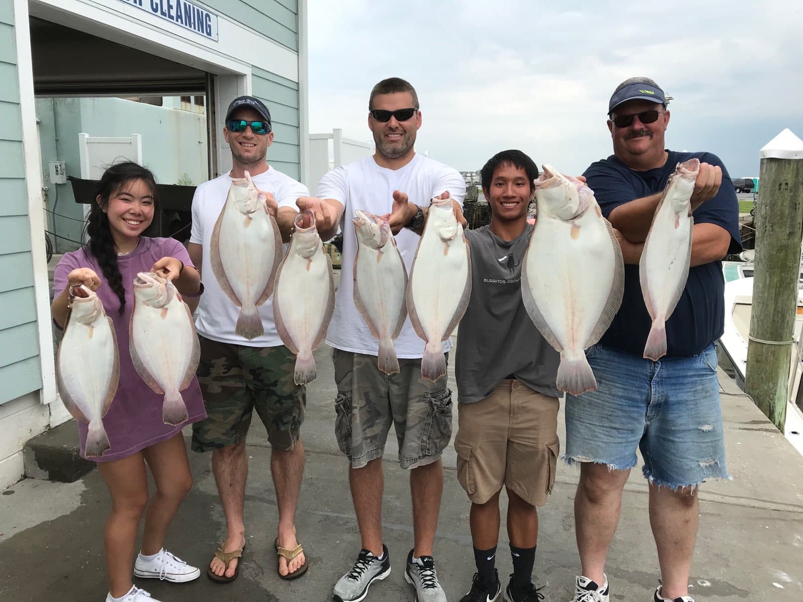Ben Smith and the gang bailed these flounder on Gale Force Charters in ...