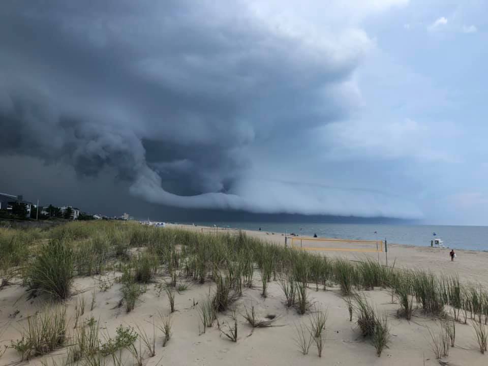 Storm over Dewey Beach towards Rehoboth beach .. photo by Michael ...