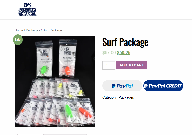 surf package DS Custom Tackle - delaware-surf-fishing.com