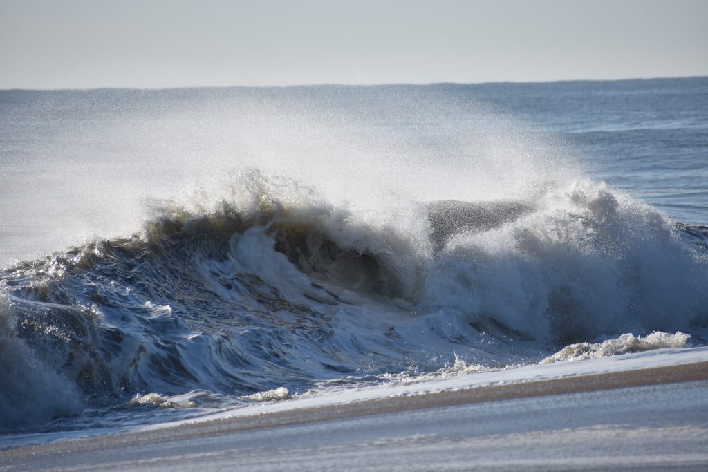 Bomb Cyclone Drops Some Bomb Waves - delaware-surf-fishing.com