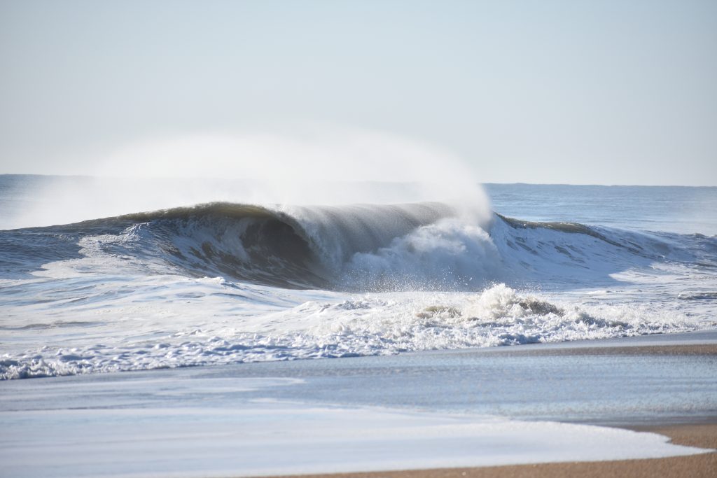 Bomb Cyclone Drops Some Bomb Waves - delaware-surf-fishing.com