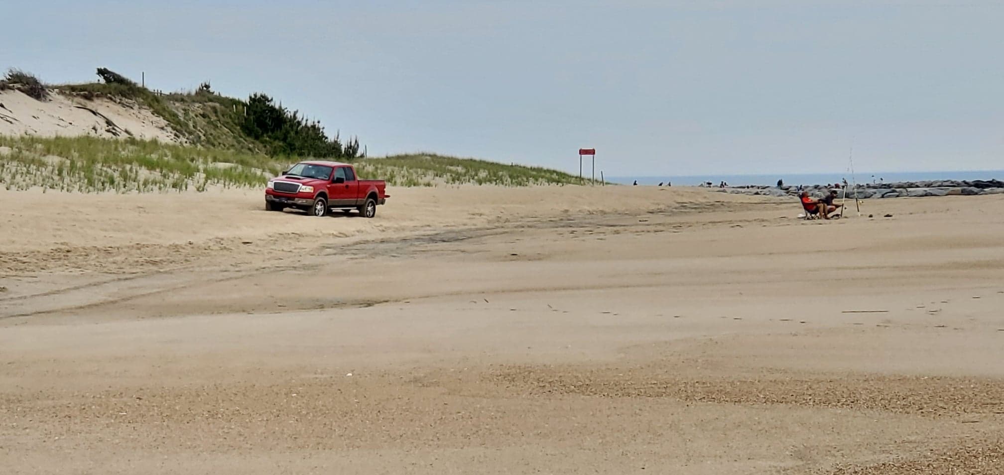 Cape Henlopen this morning at Herring Point - delaware-surf-fishing.com